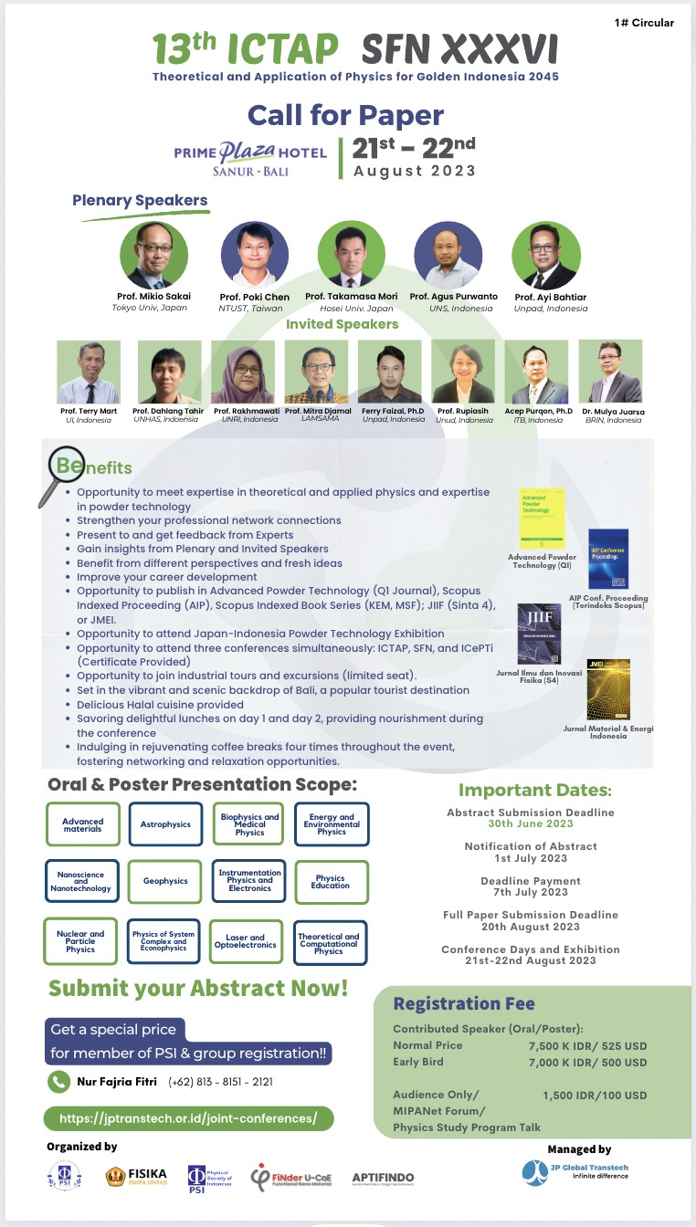 PSI: ICTAP 13 dan SFN XXXVI